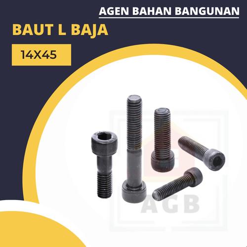 Jual Baut L Baja 12.9 / Socket Head Cap Screw M 14 x 45 - TAIWAN ...