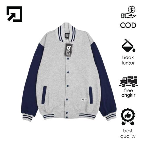 Jual Jaket Polos Model Varsity Pria Wanita Jacket Varsity Polos ...