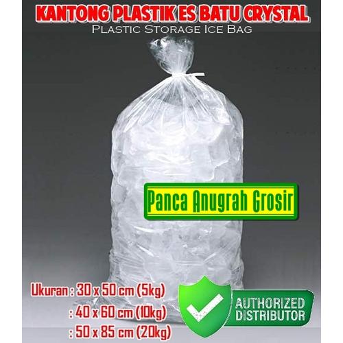 Jual Kantong Plastik Es Batu Kristal Ukuran 20kg / Plastik Packing Es ...