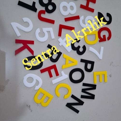 Jual Huruf Timbul Acrylic ukuran 25 cm Dekorasi Nama Akrilik Hiasan ...