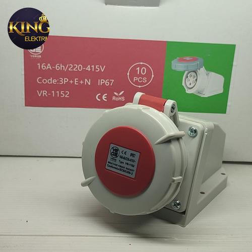 Jual Industrial Surface Mounting Socket 5Pin 5Pole 16A VR-1152 ...