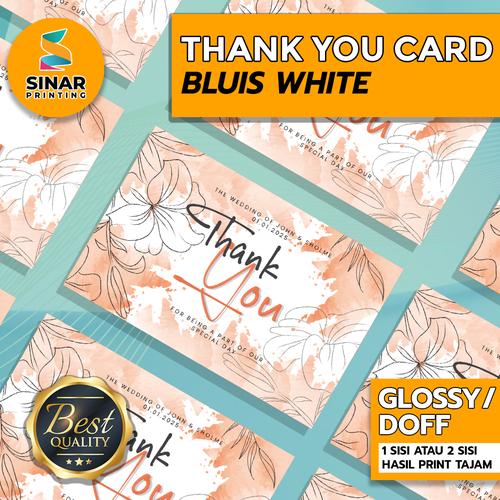 Jual SINAR PRINTING - THANK YOU CARD / THANKS CARD / KARTU UCAPAN ...
