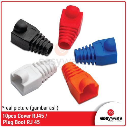 Jual 10x Cover RJ45 Cat5 Cat5e Cat6 Plug Boot RJ 45 RJ45 Cover ...