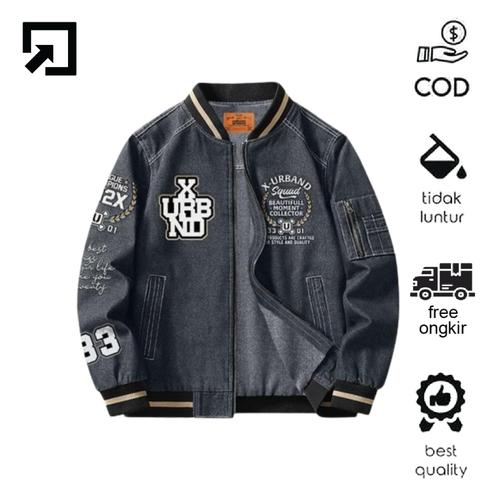 Jual Jaket Denim Bomber Pria Jacket Model Denim Premium Original Urband ...