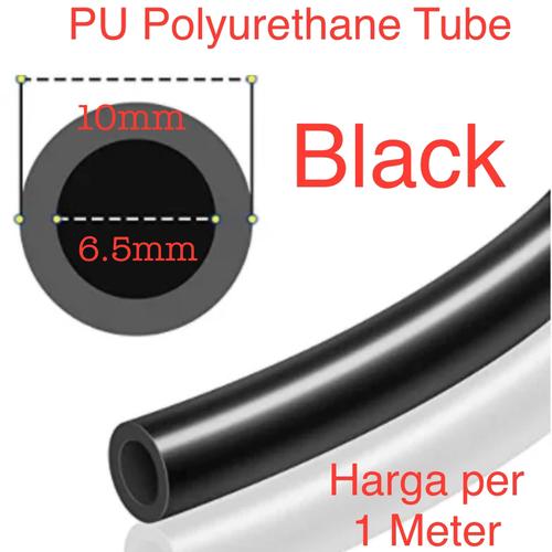 Jual Selang Angin PU Black Hitam 10x6.5mm OD 10mm x ID 6.5mm ...