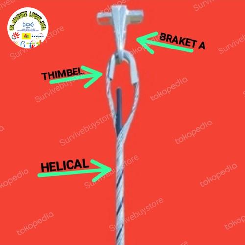Jual Fitting Helical Dead End Komplit Size 9mm 24 core - Kab. Tegal ...