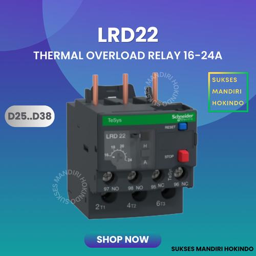 Promo LRD22 LRD 22 Thermal Overload Relay Schneider TeSys Original SNI ...