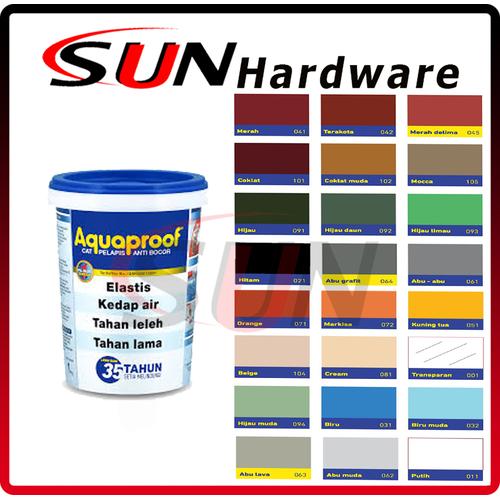 Jual Cat Tembok Aquaproof 1 kg Eksterior Anti Bocor Waterproofing Putih ...