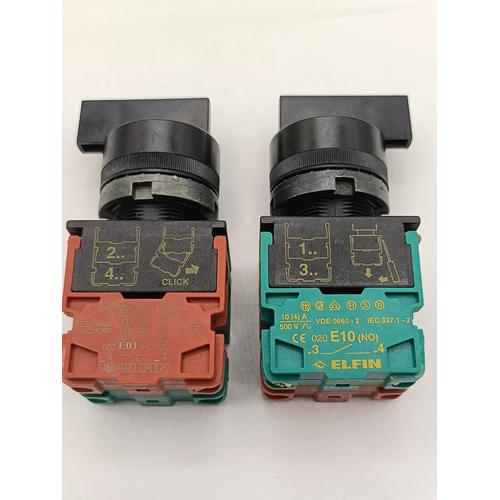 Jual Elfin Selector Control Switch Selector Switch NO and NC Contact ...