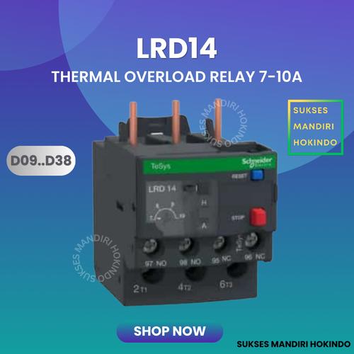Promo LRD14 LRD 14 Thermal Overload Relay Schneider TeSys Original SNI ...