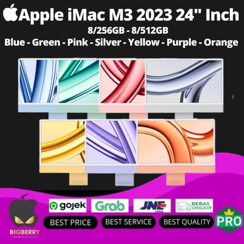 Promo Apple iMac M3 Chip 2023 24" Inch 256GB 512GB 4.5K Retina 10 Core ...
