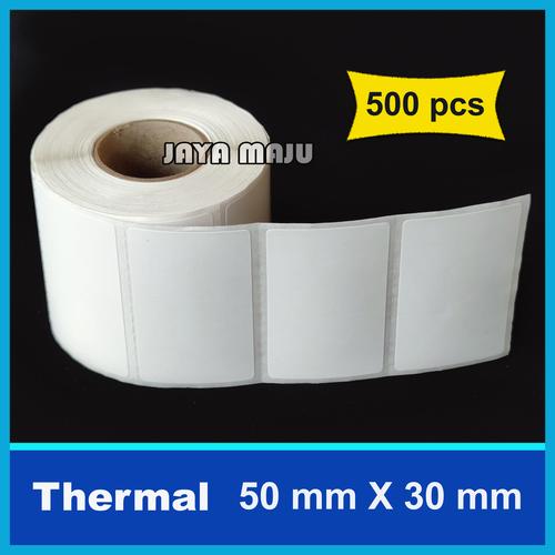 Jual STICKER KERTAS LABEL BARCODE THERMAL 50 X 30 MM - 50x30 Isi 500 ...