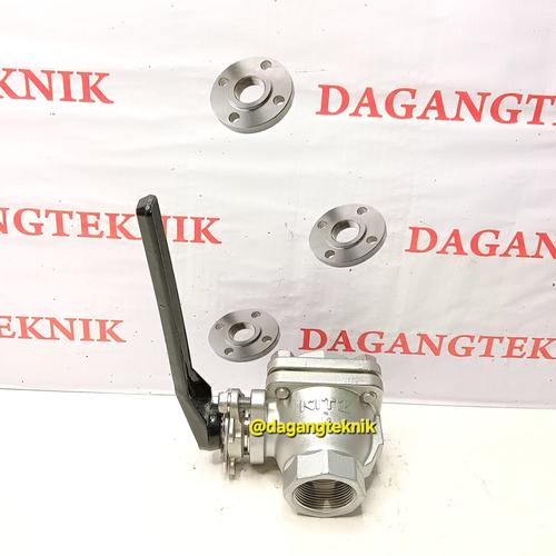 Jual Ball Valve KITZ SS / Stainless Steel Drat JIS 10K 1 1/2 inch / DN ...