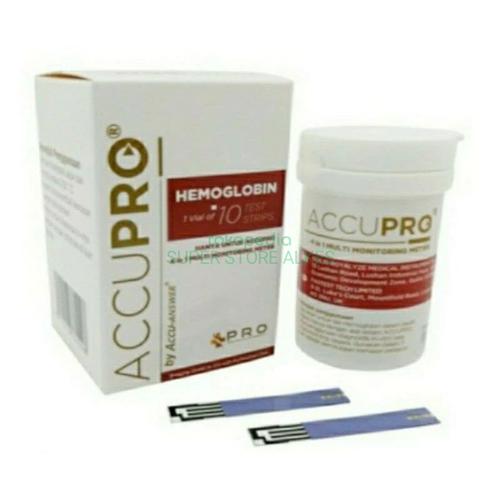 Jual Strip ACCUPRO HB Hemoglobin Darah @10 pcs ACCU PRO Accu-Pro ...