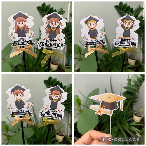 Jual Topper Happy Graduation hiasan wisuda plus pita - BOY - Kab ...