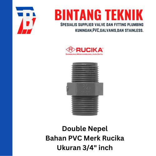 Jual Double Nepel / Double Nipple 3/4" inch PVC Rucika AW (Tebal) - Jakarta Barat - Tk Bintang ...