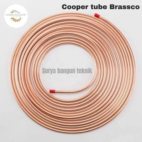 Jual pipa tembaga 3/4" inch copper tube merk Brasco | pipa ASTM B280 ...