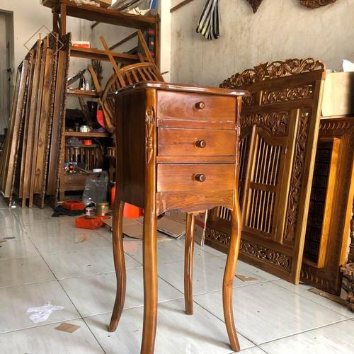 Promo Nakas Cempolong Bedside Kayu Jati Solid - Belum warna - Kab ...