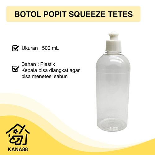Jual Botol Popit Squeeze Tetes 500 mL Plastik PET Plastic Bottle - Kota ...