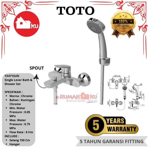 Promo TOTO TX471SUN SINGLE LEVER BATH & SHOWER SET Cicil 0% 3x ...