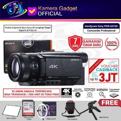 Promo Handycam Sony FDR-AX700 4K Camcorder Professional - GRS ...