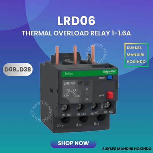 Promo LRD06 LRD 06 Thermal Overload Relay Schneider TeSys Original SNI ...