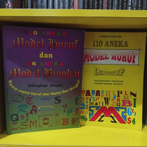Jual 2 buku tentang Font Huruf - 120 Model Huruf dan 26 aneka model ...