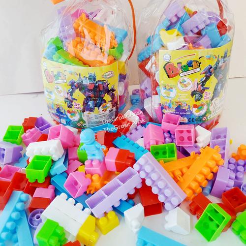 Jual DIY Kreatif Blocks 185pcs Block Brick Lego Model Duplo Funny ...