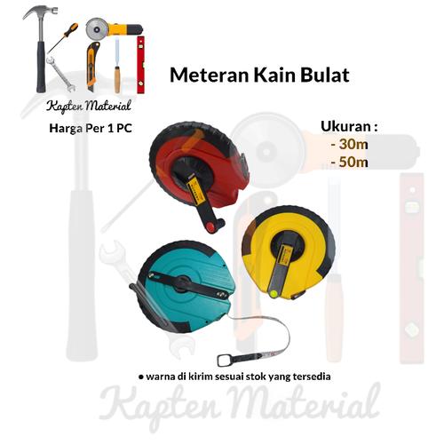 Jual Meteran Kain 30m | Meteran Gulung Bulat 50 Meter | Alat Ukur Roll ...