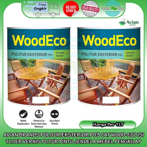 Jual WOODSTAIN WOOD-ECO AVIAN BRANDS POLITUR EKSTERIOR P03 CAT KAYU ...