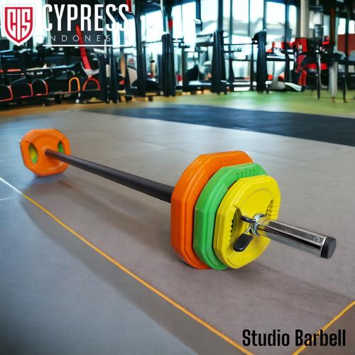 Jual Studio Barbell Set 20Kg - 40kg | Black | 3 Color | 4 Color - 3 ...