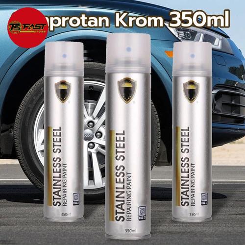 Jual Cat semprot chrome 350ml warna chrome Krum cat logam mobil ...