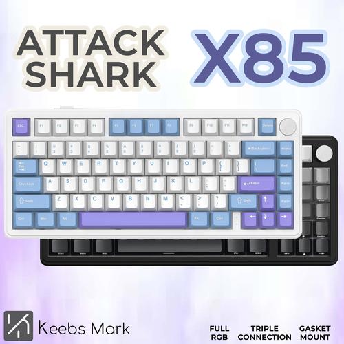 Jual Attack Shark X85 Fullkit RGB 75% Layout Knob Mechanical Keyboard ...