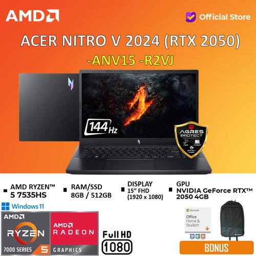 Promo Acer Nitro V 15 Ryzen 5 7535HS RTX2050 4GB 8GB 512GB W11+OHS 15 ...