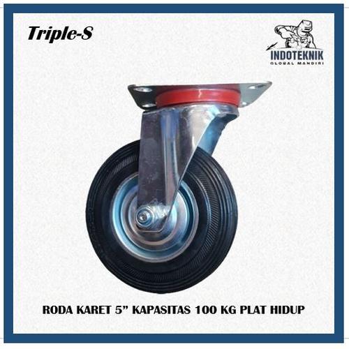 Jual Roda Karet 5 Inch HIDUP - Roda Kastor Etalase Trolley Troli Roda ...
