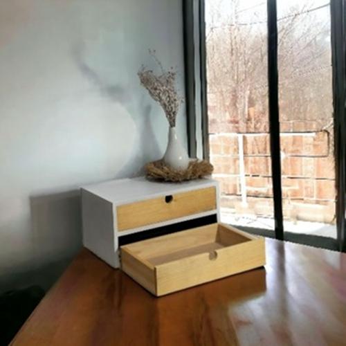 Jual Rak susun laci kayu/storage desk organizer/rak laci kotak ...