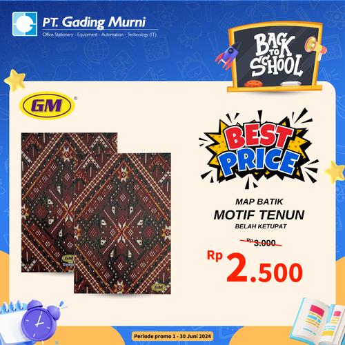 Jual GM MAP KERTAS BATIK MOTIF TENUN BELAH KETUPAT - Kota Surabaya ...