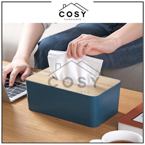 Jual COSY Kotak Tisu Tissue Bambu Minimalis Elegan Model Panjang Tissue ...