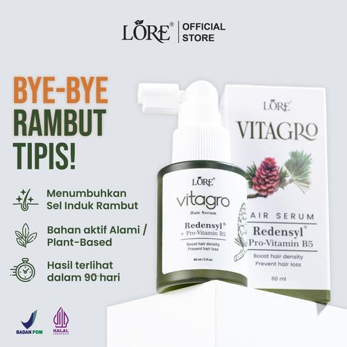 Promo LORE Vitagro Anti Hair Loss Serum 60 ml - Serum Penumbuh Rambut - Packaging Lama - Kota ...