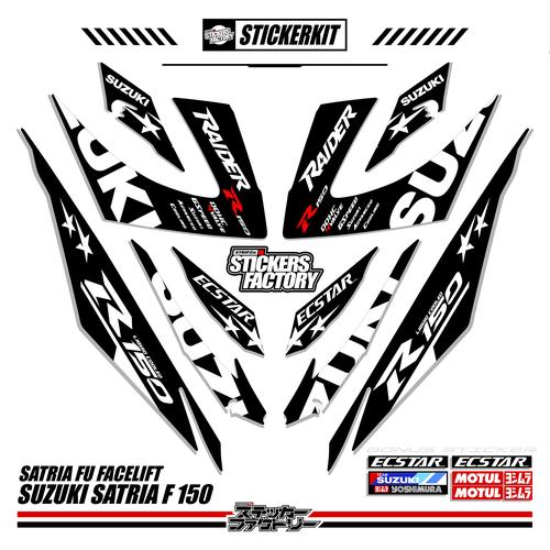 Jual STICKER STRIPING SUZUKI SATRIA F150 FU FACELIFT / MOTIF 4 / SUZUKI ...
