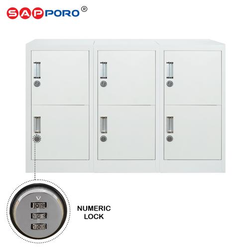Promo SAPPORO WEIMAR 6 - Loker Besi Dinding 6 Pintu | Wall Mount Locker ...