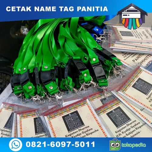 Jual Cetak Name tag Panitia Plastik dan Tali / Cetak Paket Name Tag ...