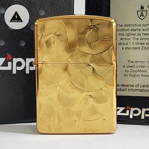 Jual Original Zippo Armor Gold Swirl design Titanium Plate 2 sisi - Jakarta Barat - Smoking Good ...