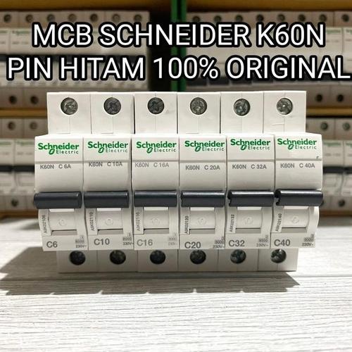 Jual MCB SCHNEIDER HITAM K60N 1P 6A 10A 16A 20A 32A 40A 50A 63A 6KA - 20A - Jakarta Barat ...