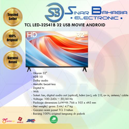 Jual TCL LED-32S41B LED 32 USB MOVIE ANDROID (NEW) (KHUSUS BANDUNG ...
