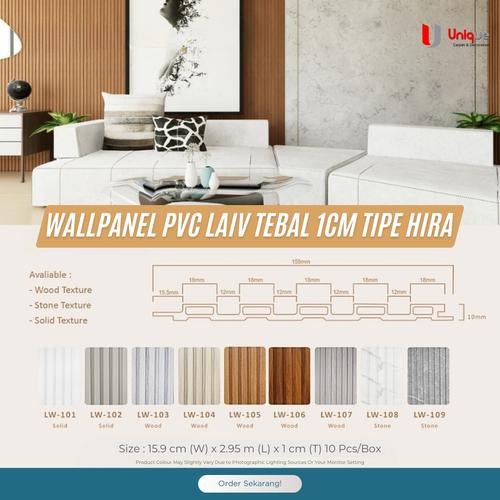 Promo Wallpanel PVC LAIV Tebal 1cm /Wall Panel 3D Dekorasi Dinding Tipe ...
