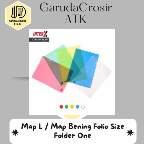 Jual Map L / Map Bening Folio Size Folder One (12Pcs) - PUTIH ...