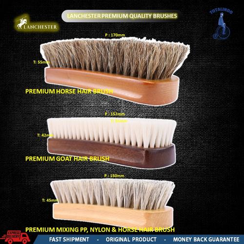 Jual Sikat Semir Sepatu Bulu Kuda | LANCHESTER Horsehair Shoes Brush ...