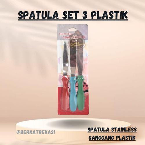 Jual SPATULA SET 3 PLASTIK / SPATULA SET / PERATA CREAM KUE - Kota Bekasi - Berkat Bekasi TBK ...
