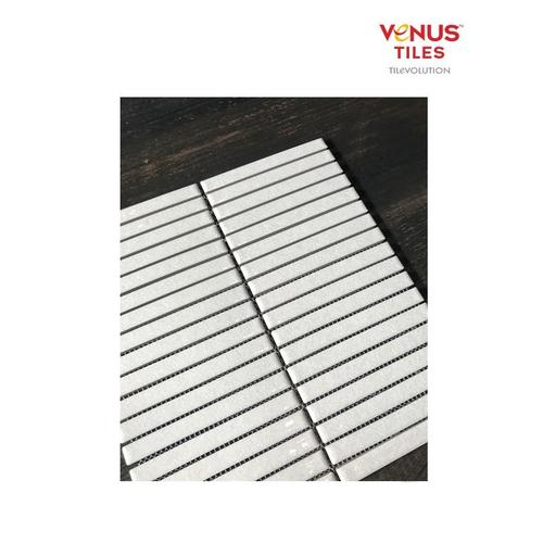 Jual Backsplash Tile Long Striped Ex. Venus Pottery Linea Striped Ice ...